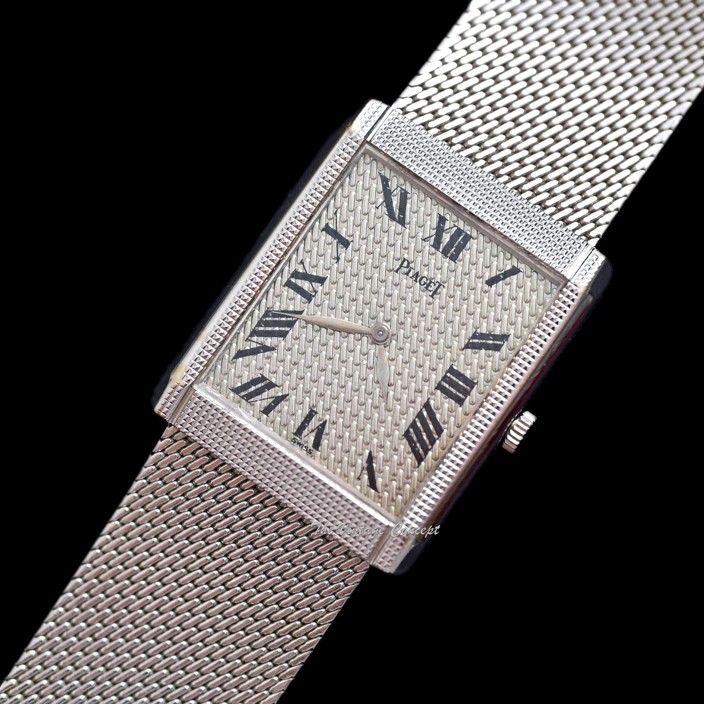 Piaget 18K White Gold Silver Dial Roman Indexes Manual Wind 9151 B11 ...
